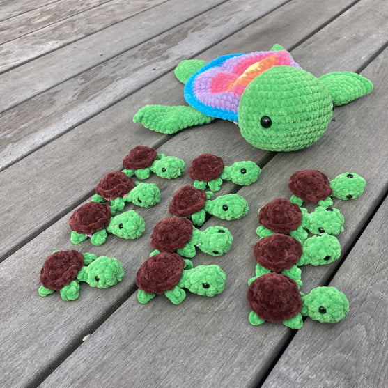 Turtle Match-Up – A Rainbow Memory Game Crochet Pattern – Knotboo